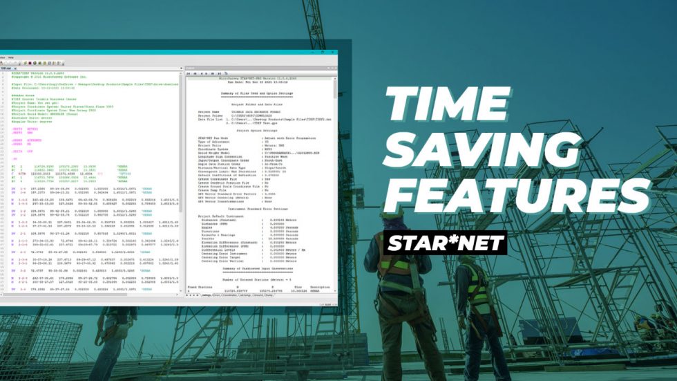 STAR*NET Time Saving Features - MicroSurvey Software
